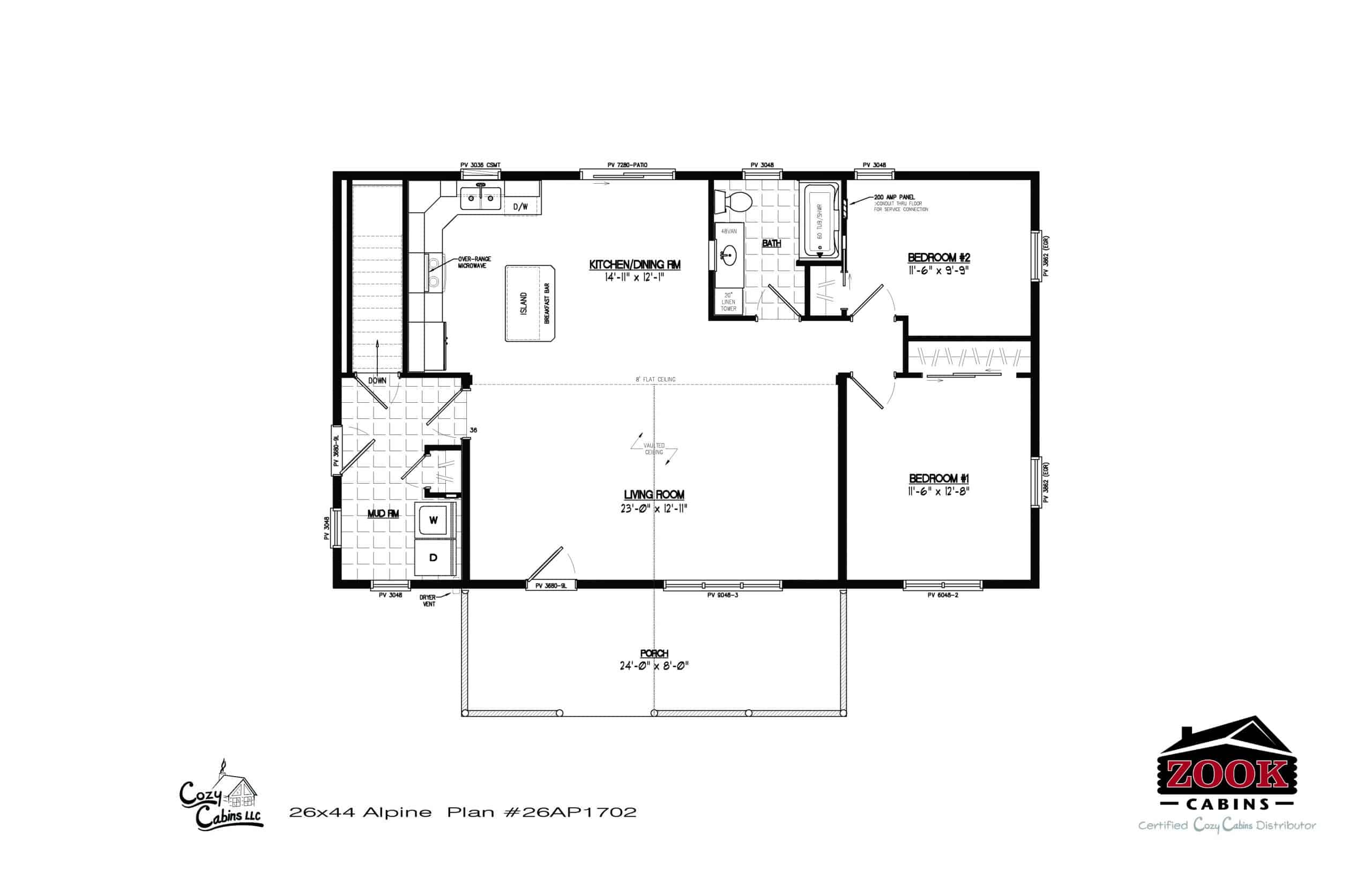 2023 Alpine Prefab Log Cabins - Log Cabin Home - Zook Cabins
