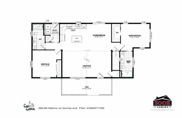2023 Alpine Prefab Log Cabins - Log Cabin Home - Zook Cabins