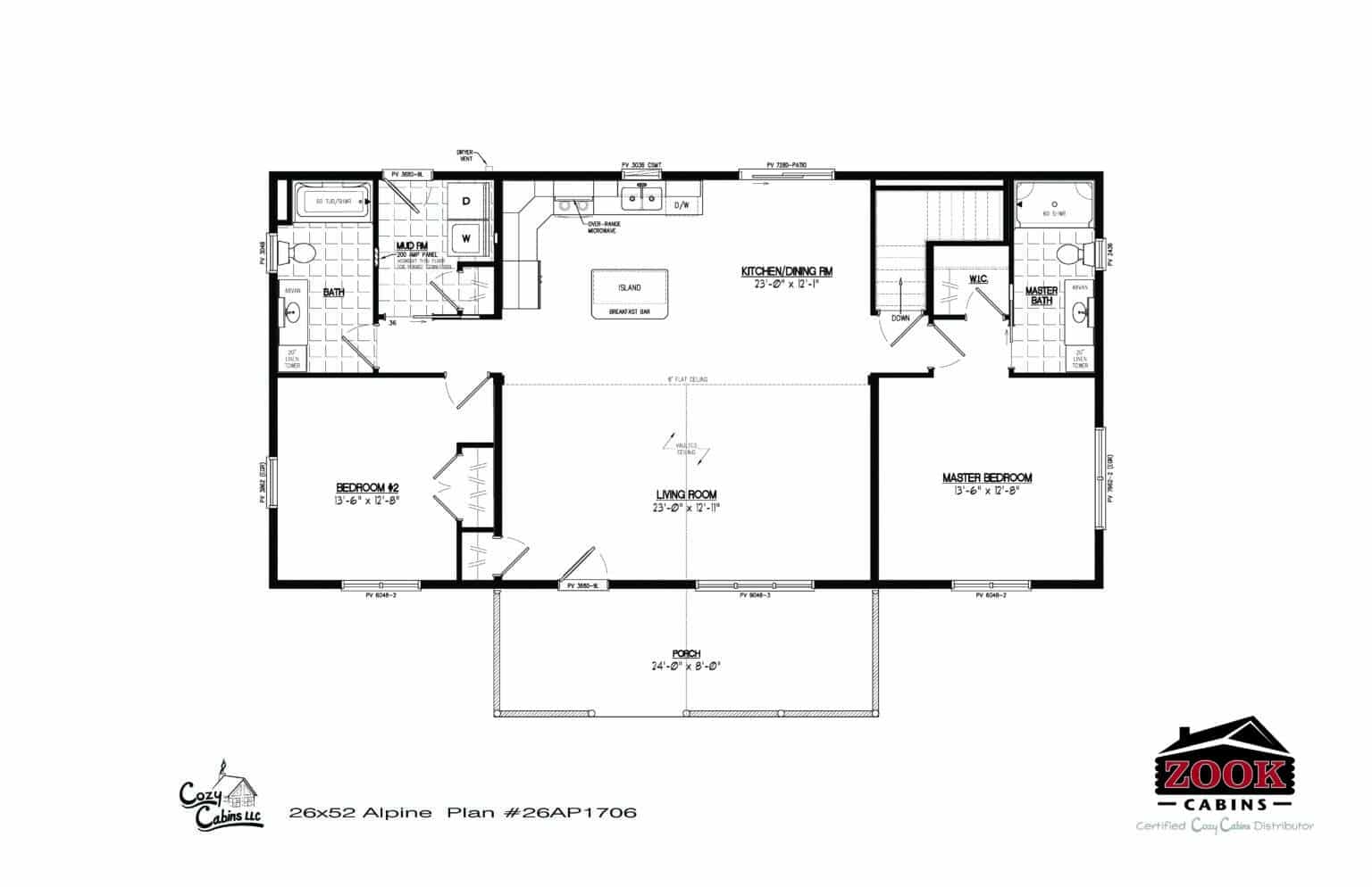 2023 Alpine Prefab Log Cabins - Log Cabin Home - Zook Cabins