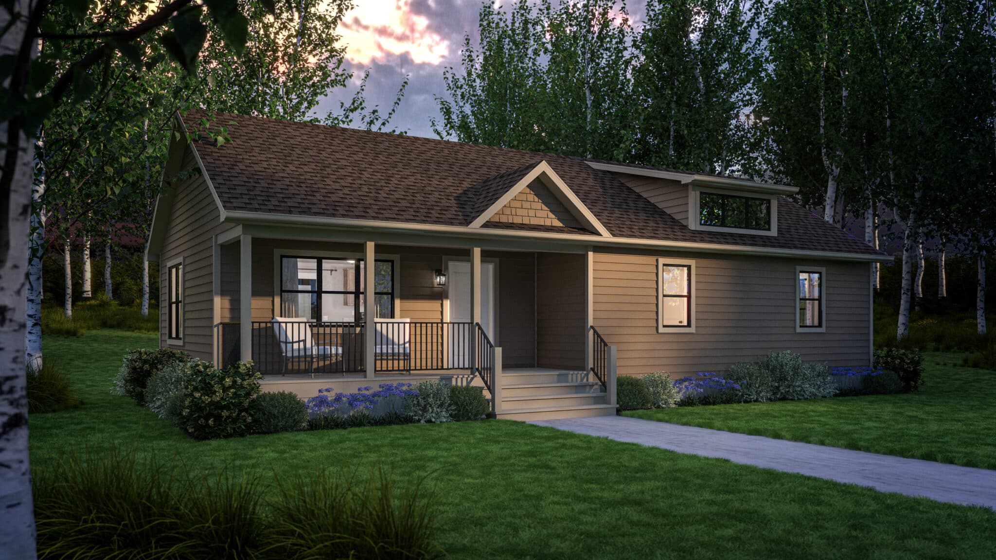 Woodland Modern Mountain Home | Zook Cabins Modular Homes