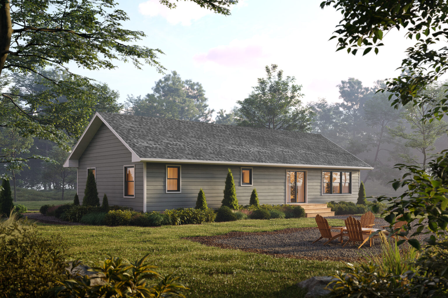 Modern Woodland Log Cabin | Woodland Modular Home