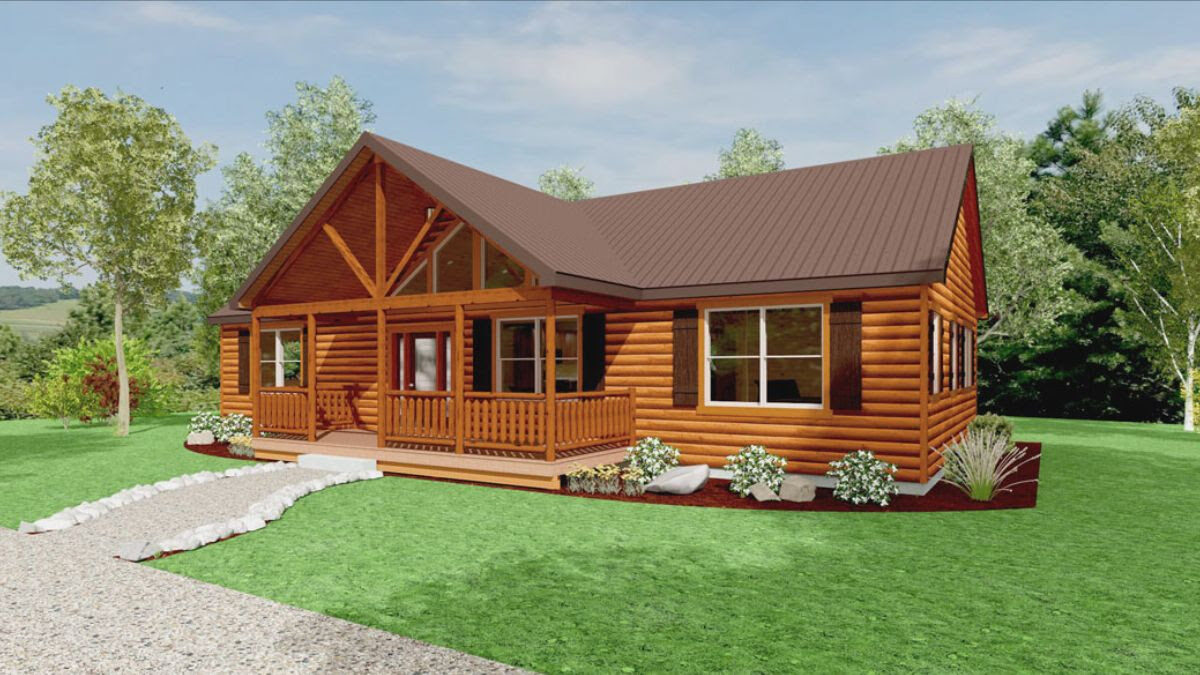 2023 Alpine Prefab Log Cabins - Log Cabin Home - Zook Cabins